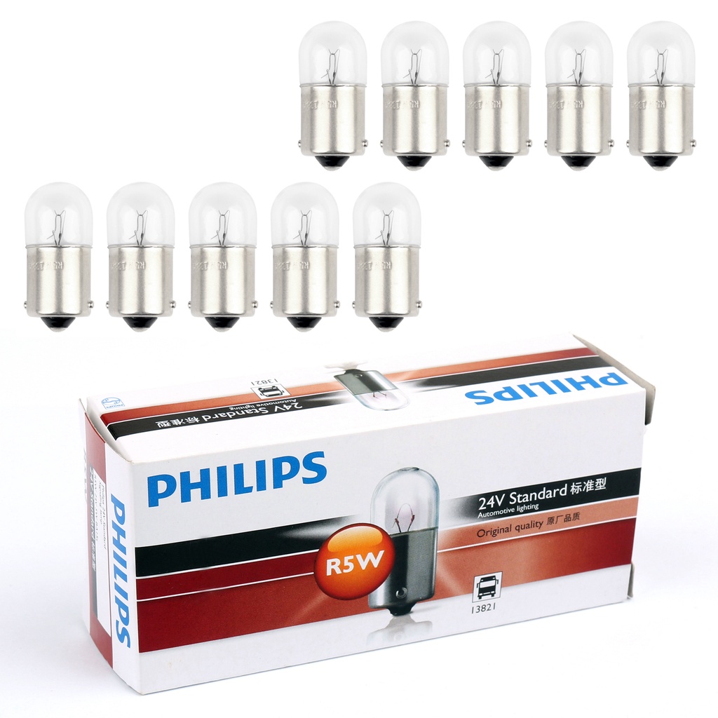 台灣現貨 Philips 13821 R5W 24V 5W BA15s 飛利浦汽車輔助燈泡 | 蝦皮購物