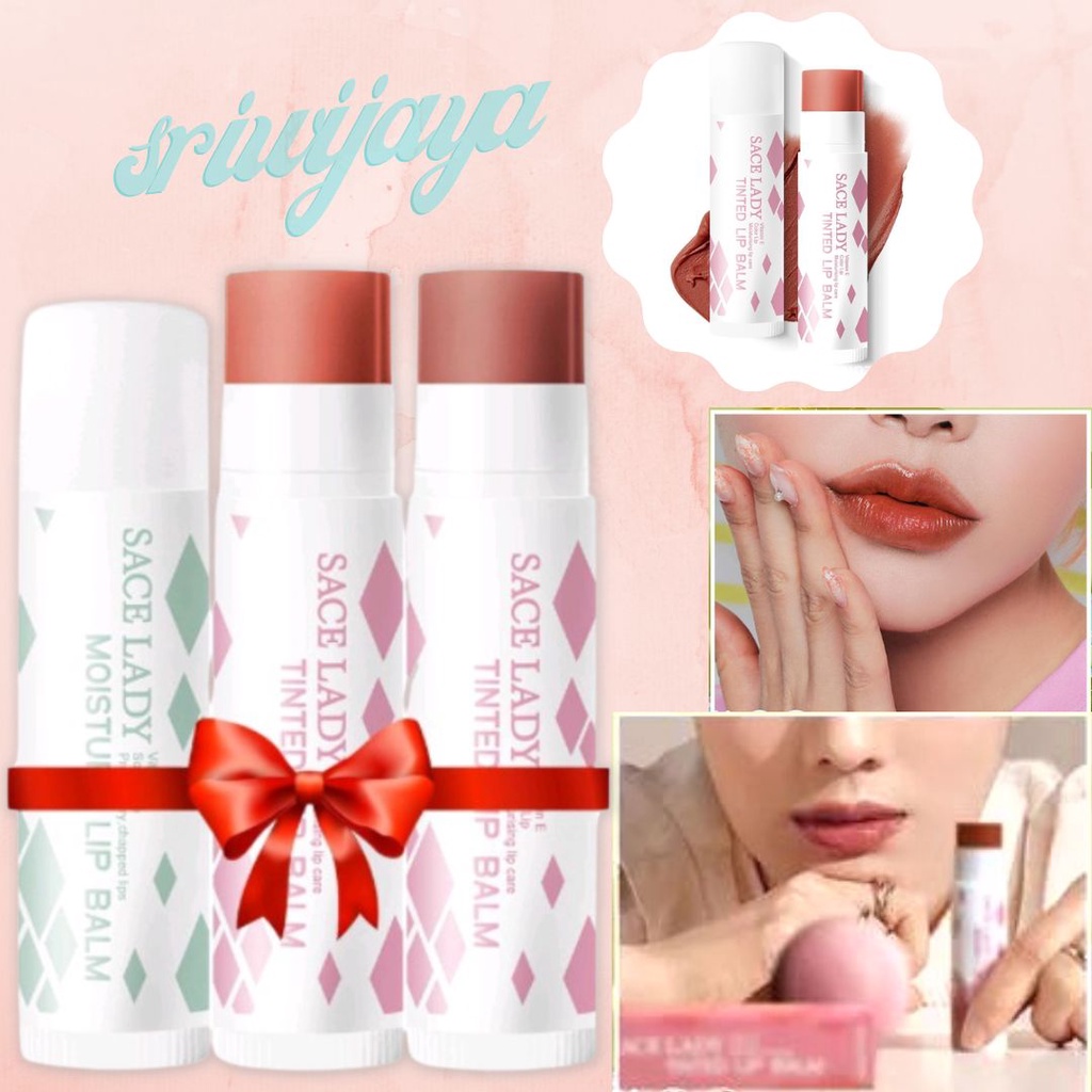 SACE LADY TINTED LIP BALM NATURAL MOIST LIP CARE WARNA ORI | 蝦皮購物