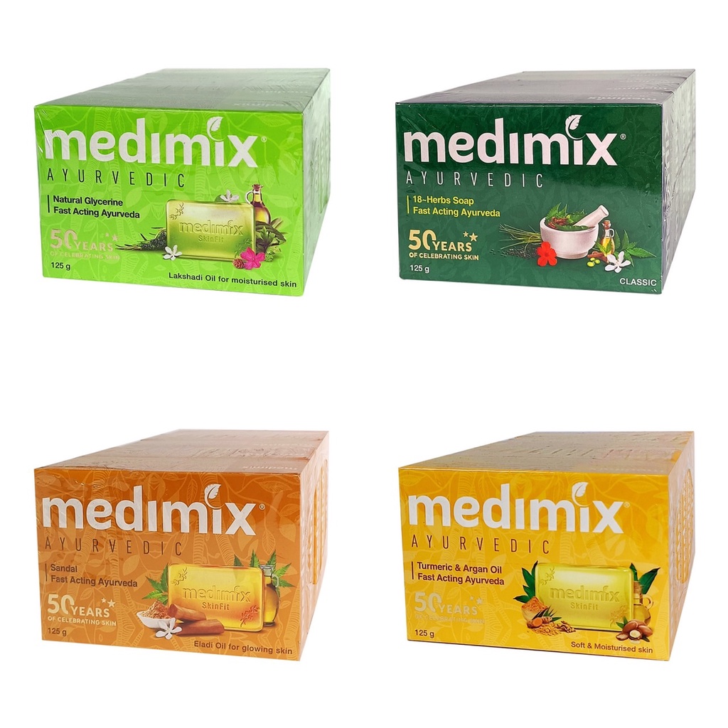 《Medimix》草本美膚皂 寶貝/溫和/檀香/薑黃(125gX5入/組)【現貨 附發票】 | 蝦皮購物