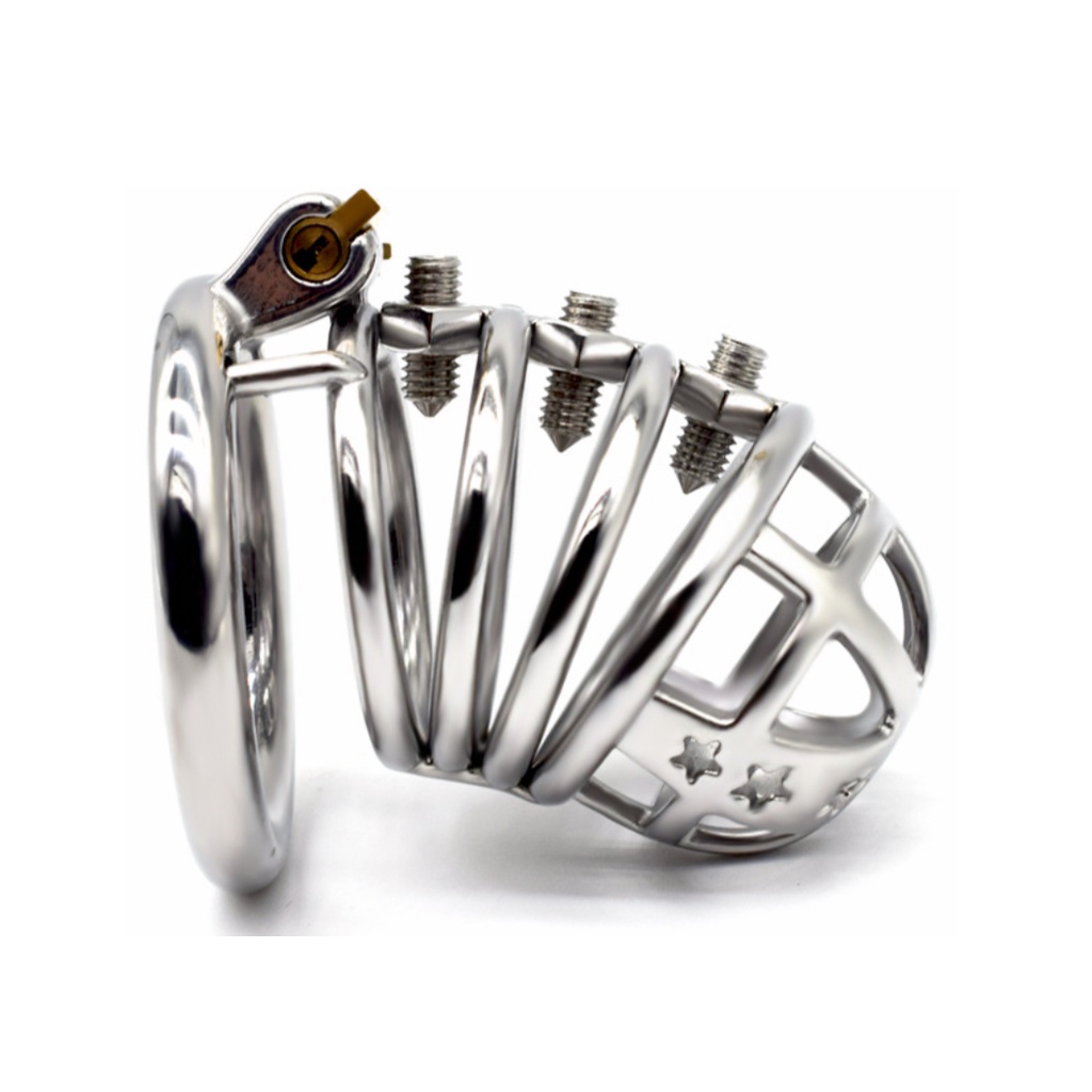 FRRK不銹鋼CB鎖鏤空陽具籠 陰莖鎖 禁錮鳥籠貞操鎖 禁慾防出軌 BDSM kinky 束縛 調教 虐戀情趣 | 蝦皮購物