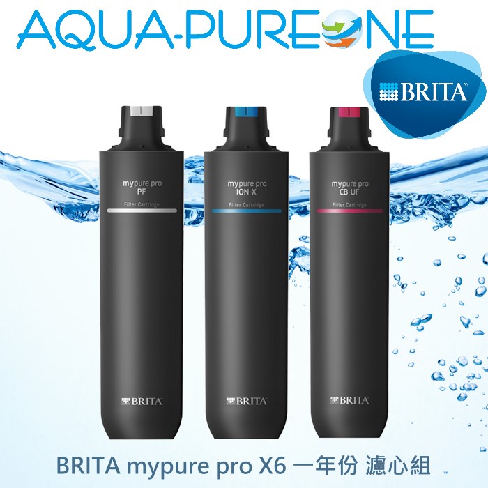 【BRITA公司貨 免運 】BRITA mypure pro X6 一年份 濾心組 Brita X6 原廠公司貨 | 蝦皮購物