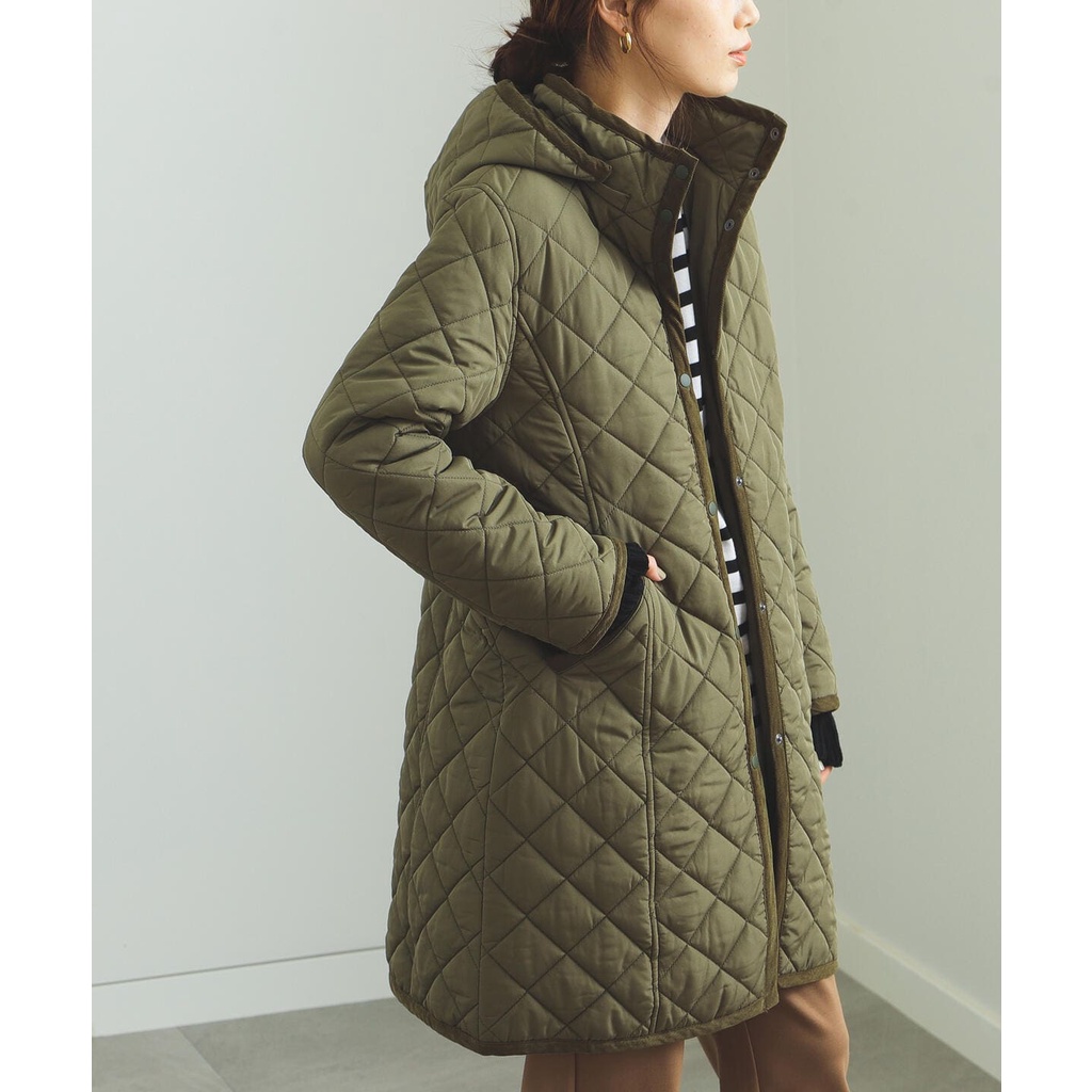 DoReFe | 代購 BEAMS HEART 長版秋冬衍縫 保暖輕便帶帽外套 帽子可拆 | 蝦皮購物