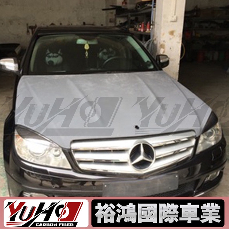 【全台可安裝】適用於Benz賓士 C級 W204 C180 C200 C260 碳纖維燈眉 前大燈眼眉 | 蝦皮購物