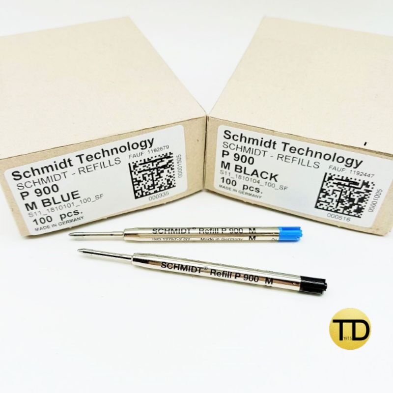 德國 SCHMIDT P900M 通 PARKER G2 派克 白金牌 PENTEL飛龍 原子筆芯 藍色黑色TD1975 | 蝦皮購物