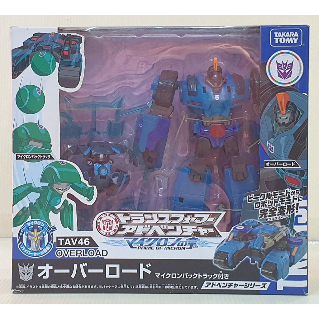 台南七桃米玩具~變形金剛~TAKARA TOMY 日版領袖的挑戰 TAV46 OVERLOAD~實品照全新未拆代理現貨 | 蝦皮購物