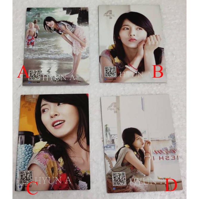 泫雅 4minute 官方小卡 Gim Hyeon A Photocards K-pop Kstar | 蝦皮購物
