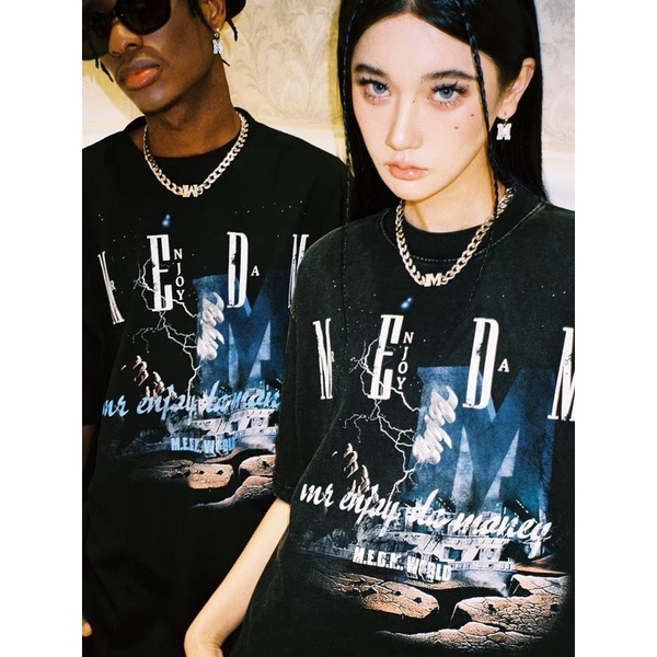 [Conception Select]MEDM 世界末日 印花 重磅純棉 落肩寬鬆 短袖 | 蝦皮購物