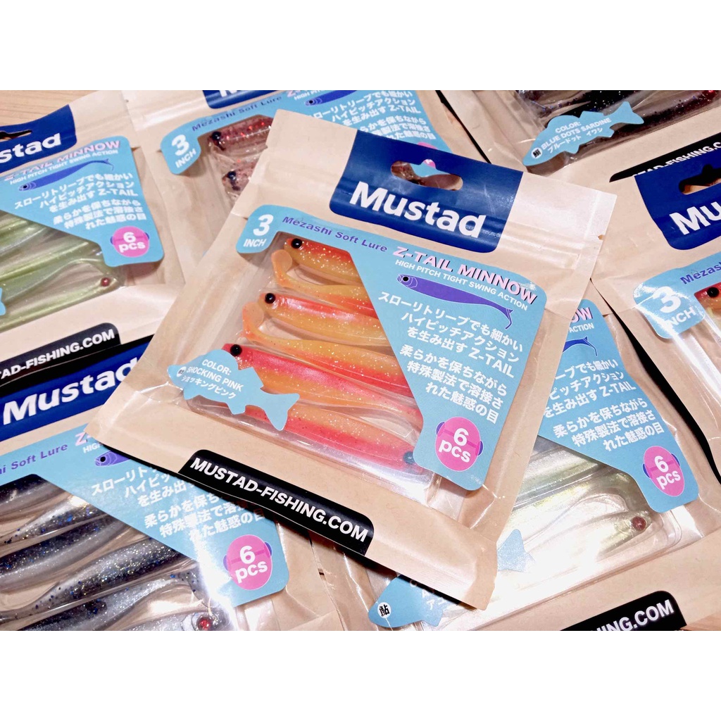 Mustad Japan Z-TAIL MINNOW WORM 3" >El Nino Lure