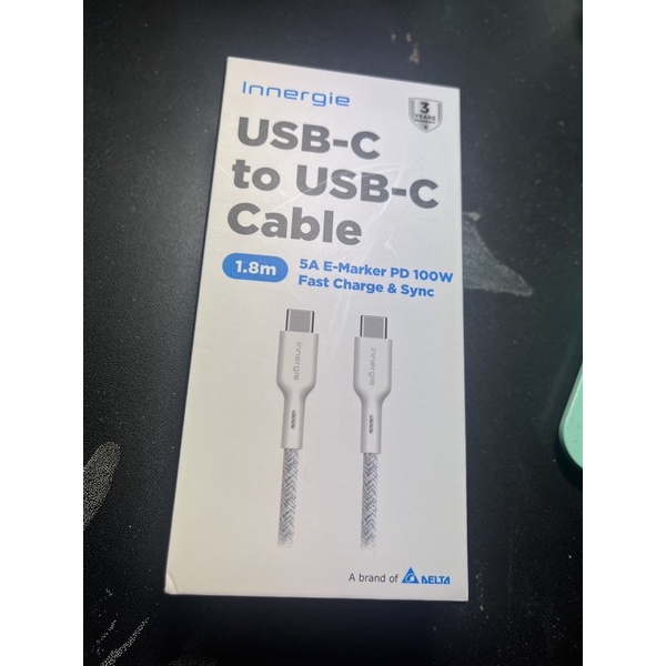 Innergie USB-C to USB-C Cable 充電線 C-C 1.8m Delta | 蝦皮購物