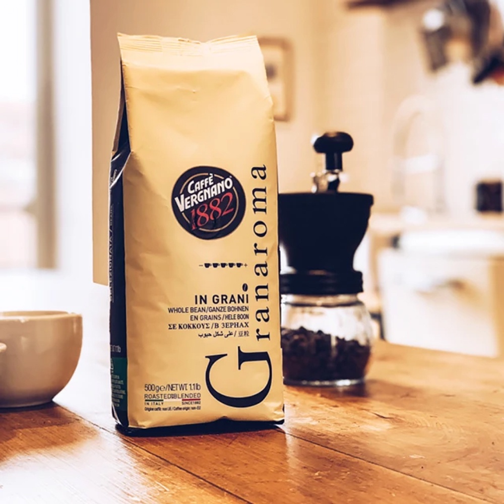 【Caffe Vergnano 1882】Granaroma 精選咖啡豆 500g | 蝦皮購物