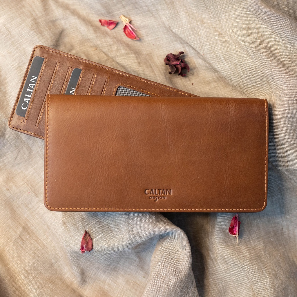 【CALTAN|台灣現貨】牛皮/長夾| 抽取式多卡夾真皮時尚長夾 074129 cd咖 | 蝦皮購物