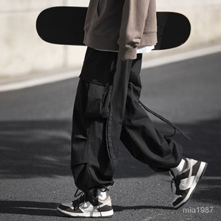 【精品男裝】鞦季日係重磅傘兵工裝褲男潮牌寬鬆大碼束腳褲美式休閒機能風褲子jioyh XG9J | 蝦皮購物