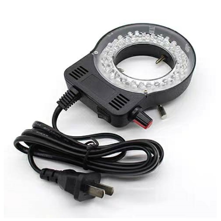 LED燈 顯微鏡環形燈管 內徑63MM 144顆燈珠 LED環形燈 顯微鏡專用光源 放大鏡 工具燈 工作燈 亮度可調 | 蝦皮購物