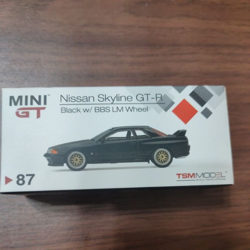 Mini GT minigt #87 Nissan GT-R R32 Black BBS LM Wheel | 蝦皮購物