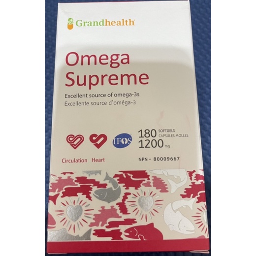進口加拿大代購 特級深海魚油 1200mg 180顆 Omega Supreme Fish Oil 現貨 | 蝦皮購物