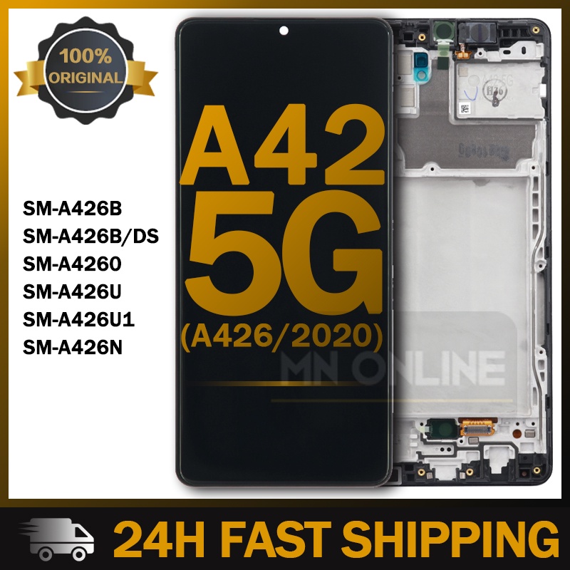 適用於三星A42 5G螢幕總成A426液晶屏顯示觸摸屏 A426內外一件式帶框總成 | 蝦皮購物