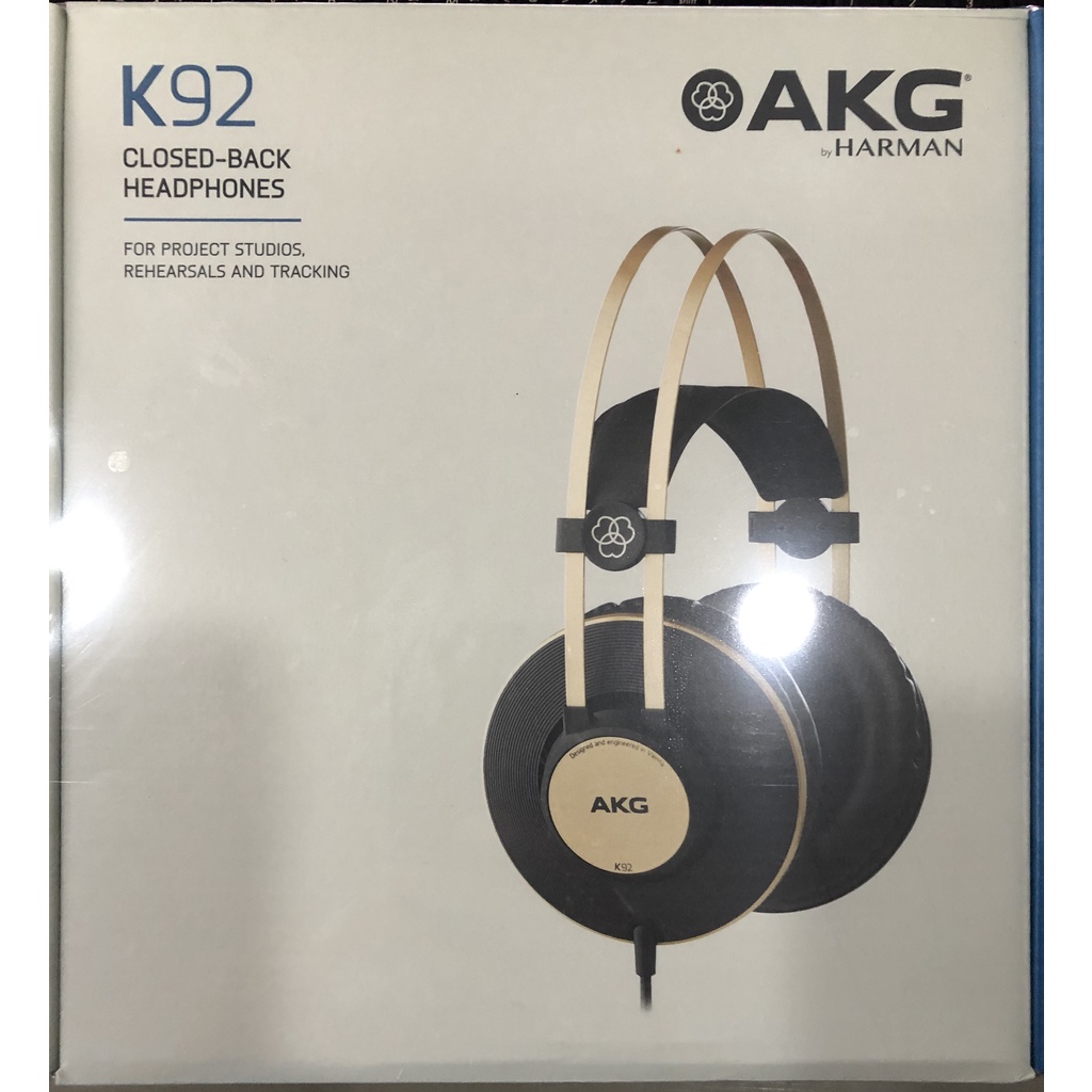 AKG k92頭戴式專業監聽錄音師發燒級音樂耳機 奧地利品牌封閉式 監聽 錄音 聽音樂 電玩高CP值 | 蝦皮購物