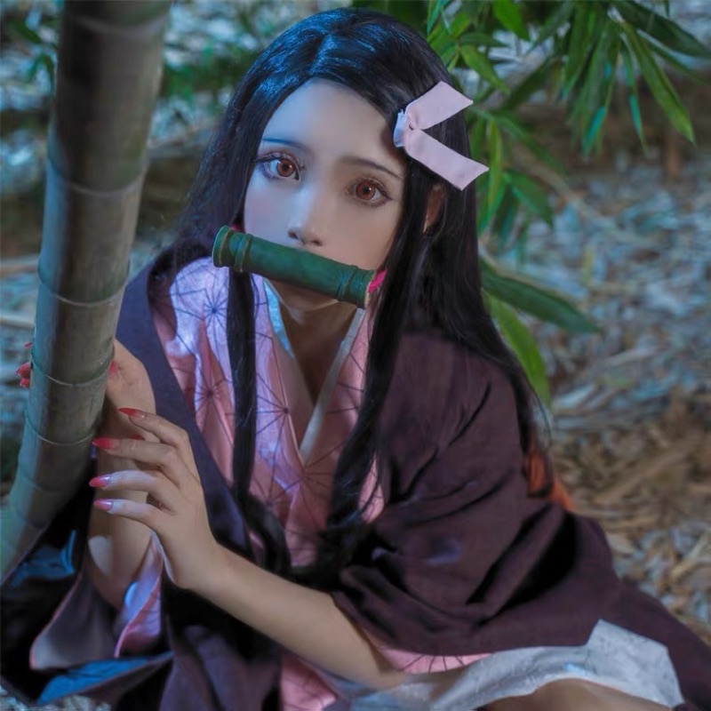 《出租350$》鬼滅之刃 角色扮演服裝cos服 禰豆子 彌豆子 cosplay 鬼妹妹 萬聖節 | 蝦皮購物