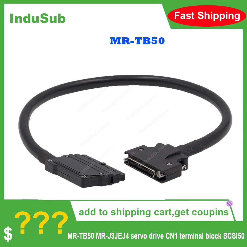 MITSUBISHI 伺服編碼器電纜 MR-TB50 MR-J3JEJ4 伺服驅動器 CN1 接線端子 SCSI50 芯 | 蝦皮購物