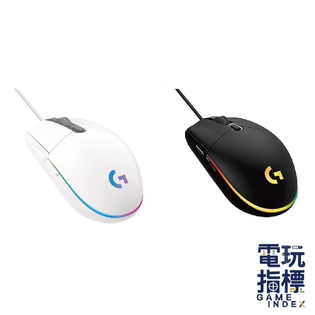 【電玩指標】十倍蝦幣 羅技 Logitech G102 滑鼠 炫彩 遊戲 滑鼠 Rgb 有線滑鼠 白色 黑色 蝦皮購物