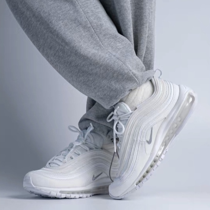 【R-MAN】Nike Air Max 97 Triple White 子彈 全白 氣墊 休閒鞋 921826101 | 蝦皮購物