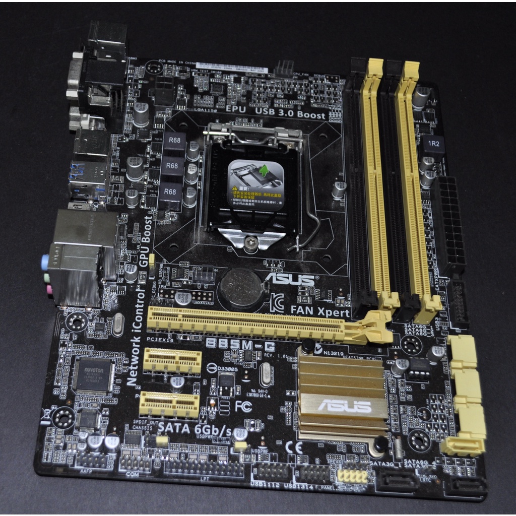 故障！可過電不開機 華碩 B85M-G (1150 B85 DDR3 SATA3 USB3.0) | 蝦皮購物