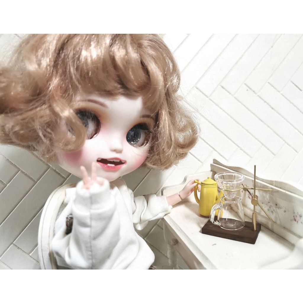 【豆卞家】手沖咖啡組 6分 Blythe ob11 gsc bjd兵人 迷你模型 迷你擺件 | 蝦皮購物
