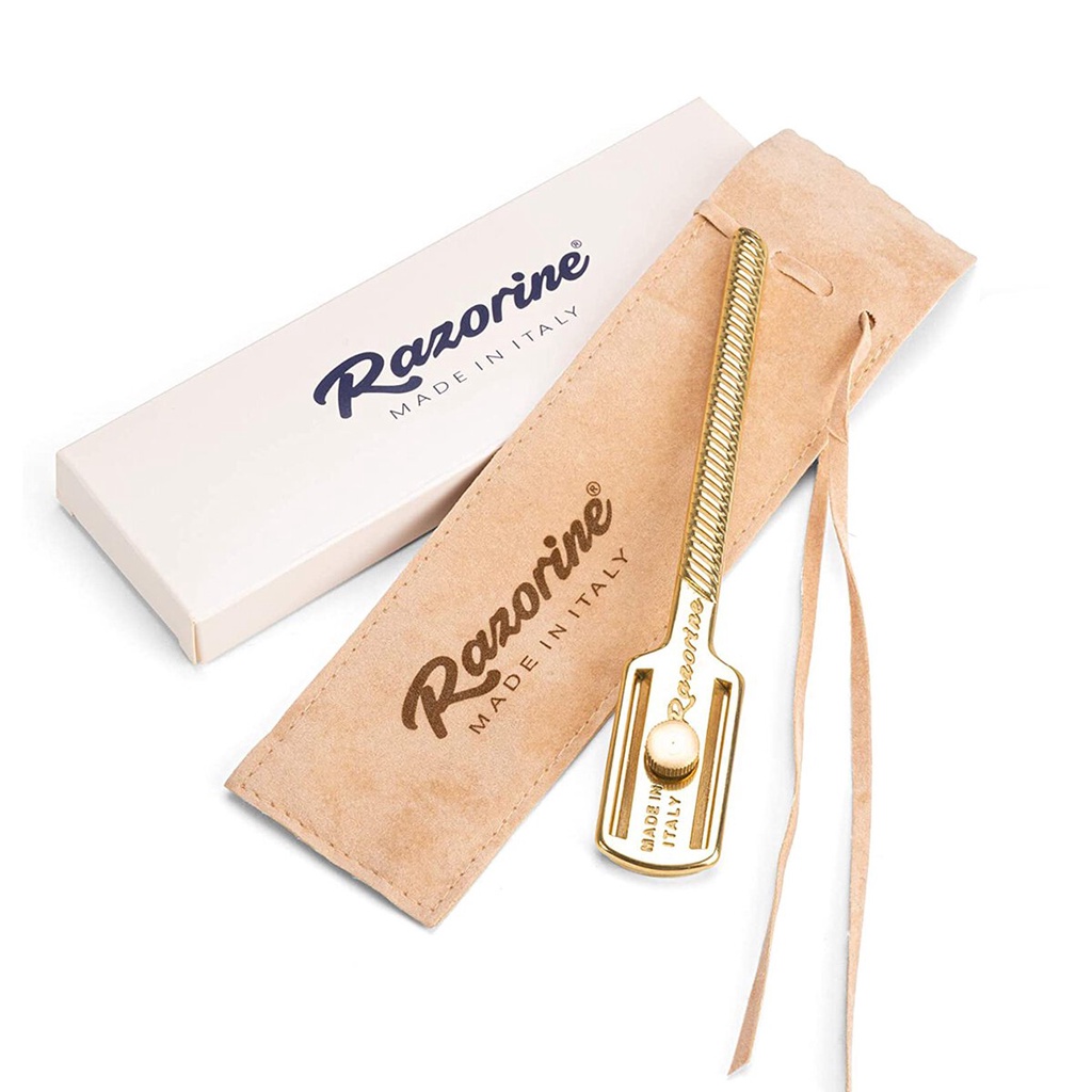 Razorine 金色特仕版 復古雙面安全刮鬍剃刀「直式傳統復古老式剃刀架 直立式直剃刀刮鬍刀剃鬚刀剃須刀刮胡刀刀片」 | 蝦皮購物