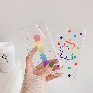 mapaie/「預購」韓系彩虹熊透明手機殼iPhone 6 7 8 9 10 11 12 13 14pro/max | 蝦皮購物
