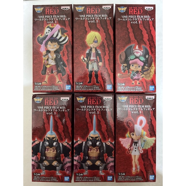 ￥My公仔￥ 日版金證 景品 海賊王 劇場版 RED WCF vol.1 魯夫 香吉士 喬巴 美音 佛朗基 單售 公仔 | 蝦皮購物