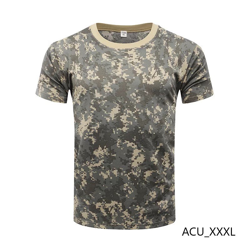 (傑克戶外用品) 編號395，迷彩速乾T恤 迷彩半袖軍訓T恤 迷彩短袖速干網眼T恤 短袖寬松圓領訓練服--台灣現貨 | 蝦皮購物