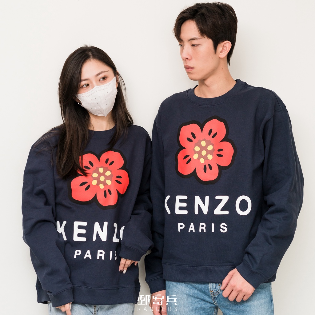 郵寄兵．現貨 KENZO 男版 BOKE FLOWER 大學T 衛衣 無刷毛 | 蝦皮購物