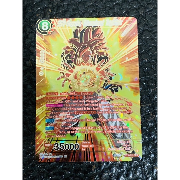 美版七龍珠super card game～BT18-019 SPR悟吉達～Triumphant together | 蝦皮購物