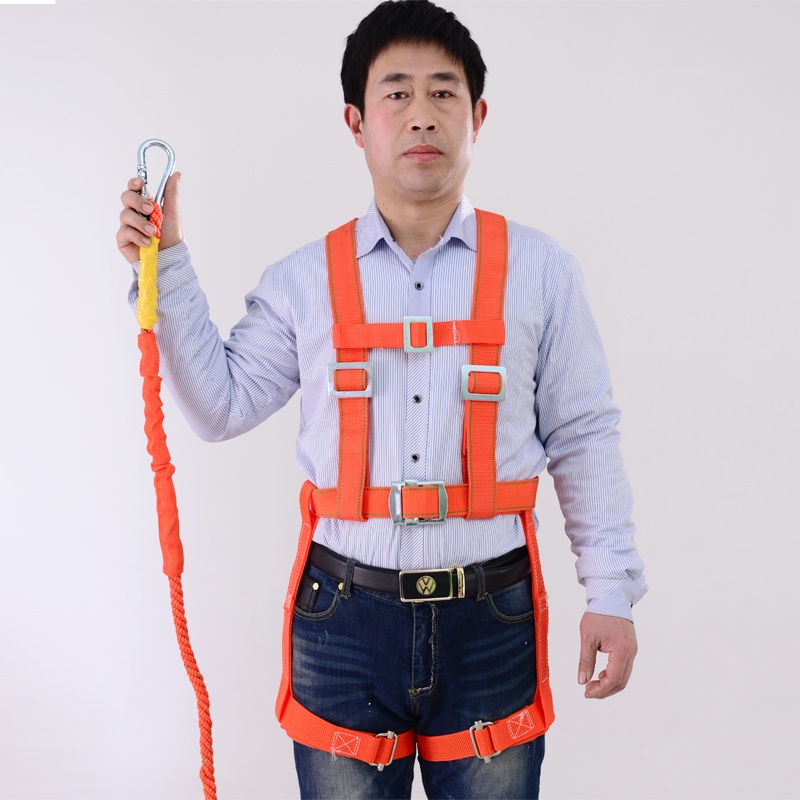 優選好物 高空作業安全帶戶外施工保險帶全身五點歐式空調安裝安全繩電工帶 SEMJ | 蝦皮購物