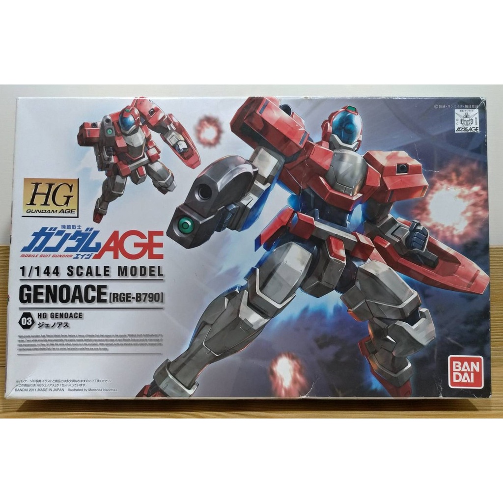 BANDAI GUNDAM AGE GENOACE RGE-B790 HG 1/144 Scale 傑諾亞斯 萬代 鋼彈 | 蝦皮購物