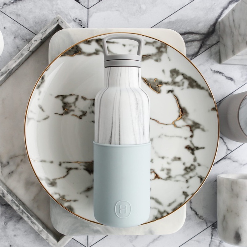 【2件9折】 美國 HYDY 時尚不銹鋼 保溫水瓶 大理石紋瓶 (積雲) 480ml 免運 | 蝦皮購物