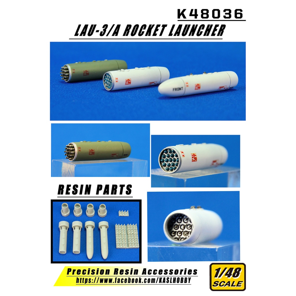 【工匠模型】KASL 1/48 LAU- 3/A 60/A 51/A Rocket Launcher 多管火箭莢艙 | 蝦皮購物