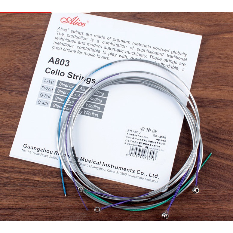 Alice A803 愛麗絲 專業大提琴弦 大提琴琴弦 優質鋼芯 合金纏弦 大提琴套弦 大提琴弦 ADGC | 蝦皮購物