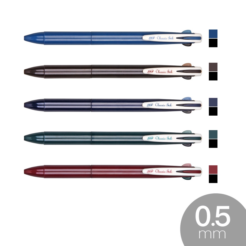 SKB G-3501 復古2色按動中性筆 0.5mm 鋼珠筆 超值出清 自動中性筆 鋼珠筆 好愛買 | 蝦皮購物