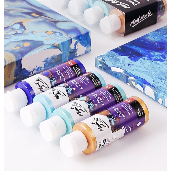 板橋酷酷姐美術 澳洲 蒙馬特 Mont Marte 流動壓克力顏料 流體畫 流動畫 潑灑顏料 11種組合 任君挑選 | 蝦皮購物