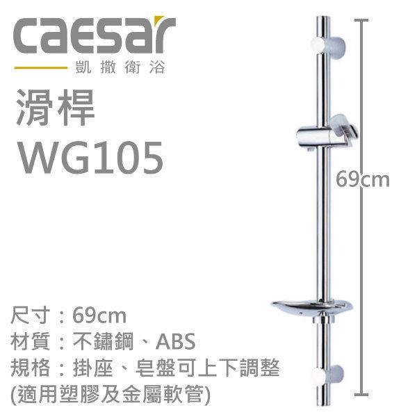 含發票 Caesar凱撒 WG105 滑桿 蓮蓬頭升降桿 掛座皂盤可上下移動 升降桿 龍頭滑桿 把手升降桿 | 蝦皮購物