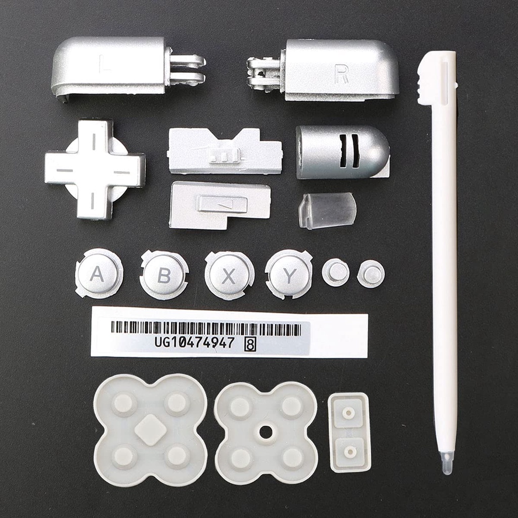 全按鈕套裝 ABXY L R D 墊十字按鈕,帶觸控筆,適用於 Nintendo DS Lite NDSL 遊戲機,帶導 | 蝦皮購物