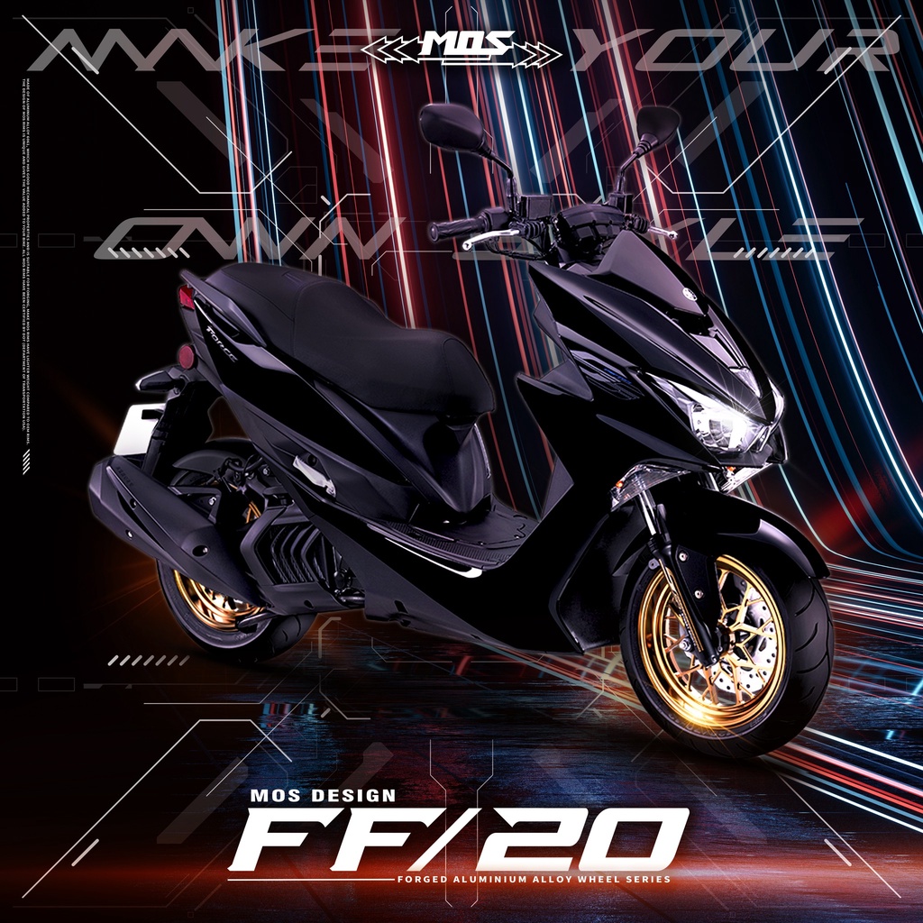 【MOS】S-MAX FORCE FF-20 鍛造輪框20爪 13吋 前+後一組 | 蝦皮購物