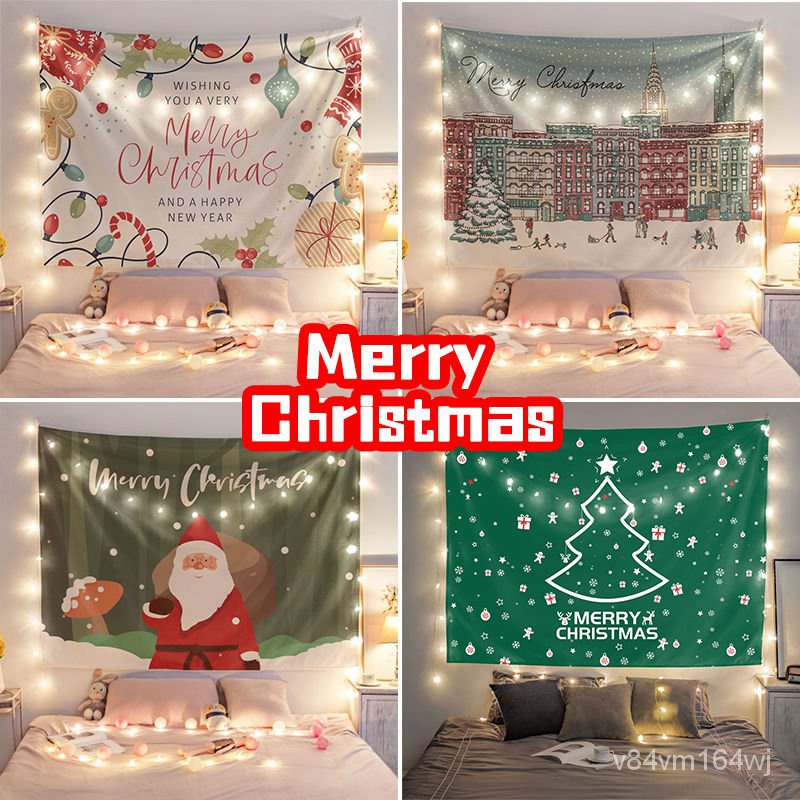 【優選好物】聖誕節裝飾背景佈網紅ins臥室宿捨裝飾必備掛佈直播拍照海報墻佈jioyh 8AOF | 蝦皮購物