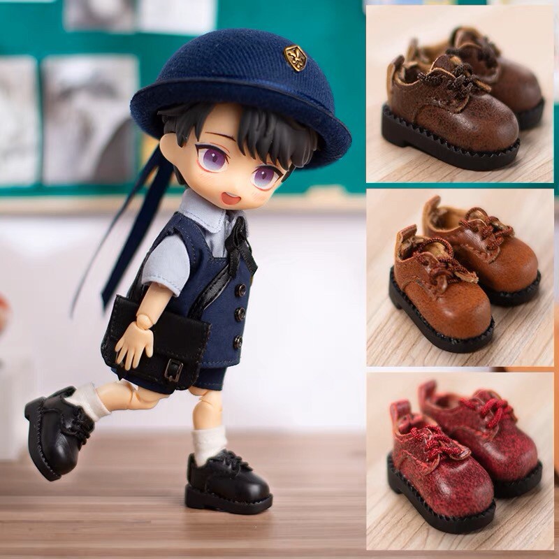現貨【風閣】啞光圓頭皮鞋 - ob11 黏土人 gsc ymy 12分娃娃衣 套裝 ob11套裝 圓頭 皮鞋 | 蝦皮購物
