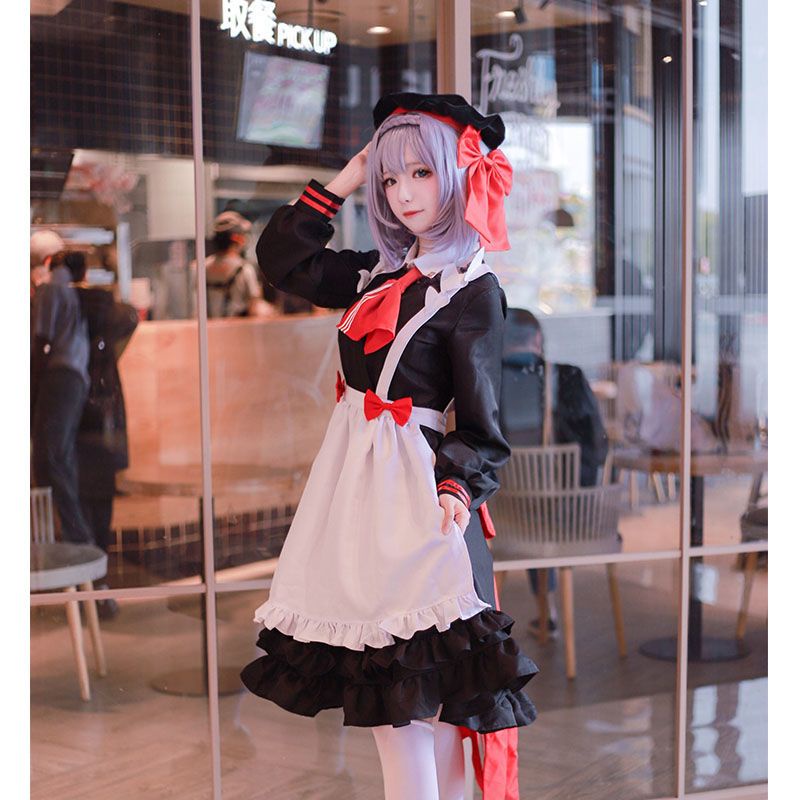 可加急出貨 台灣出貨 原神諾艾爾迪盧克cos服 KFC店員肯德基聯動cosplay異世相遇女仆裝 | 蝦皮購物