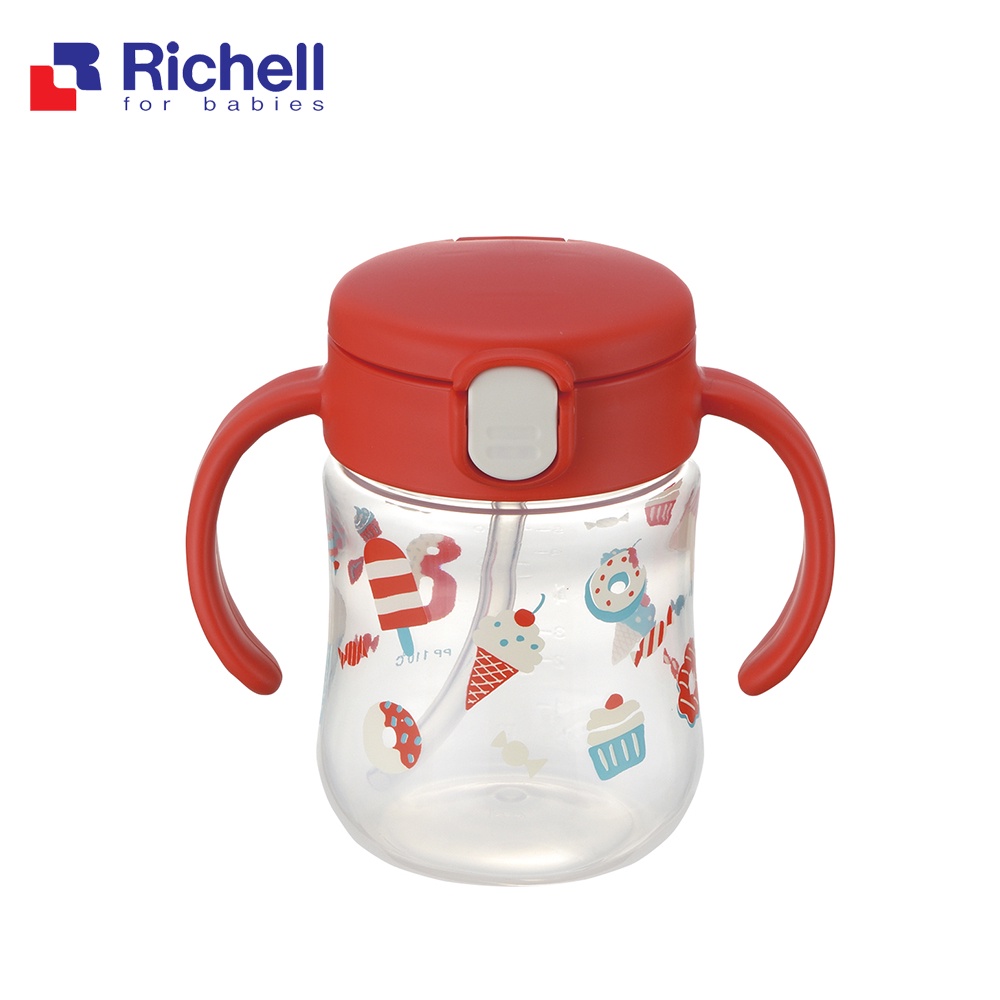 Richell 利其爾｜TLI 三代 吸管水杯 200ML - 四款可選(海派甜心/喬治亞/海格力/刺蝟同萌) | 蝦皮購物