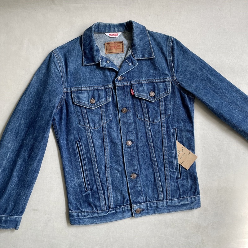 法國製造 80s Levi’s 506-0217 Trucker Jacket 厚磅丹寧牛仔外套 vintage 古著 | 蝦皮購物