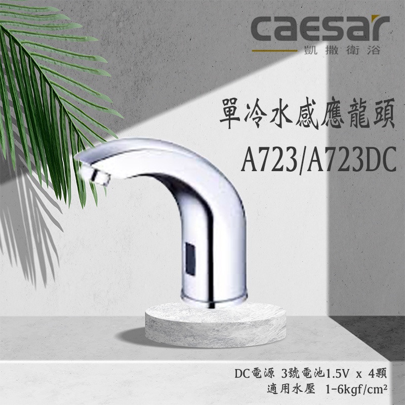 Caesar 凱撒衛浴 單冷水自動感應龍頭(全配) A723 A723DC | 蝦皮購物