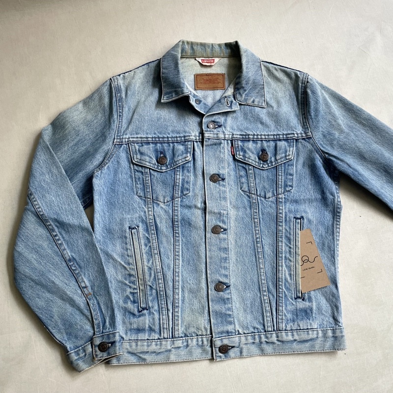 法國製造 80s Levi’s 506-0217 Trucker Jacket 自然色落 牛仔外套 vintage 古著 | 蝦皮購物